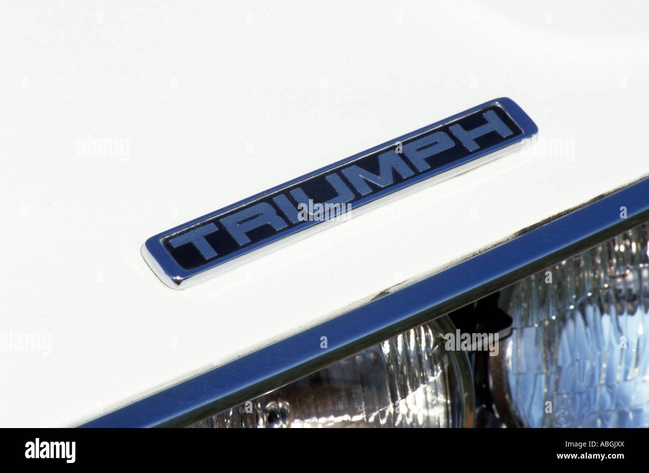 Triumph car badge emblem hi-res stock photography and images - Alamy