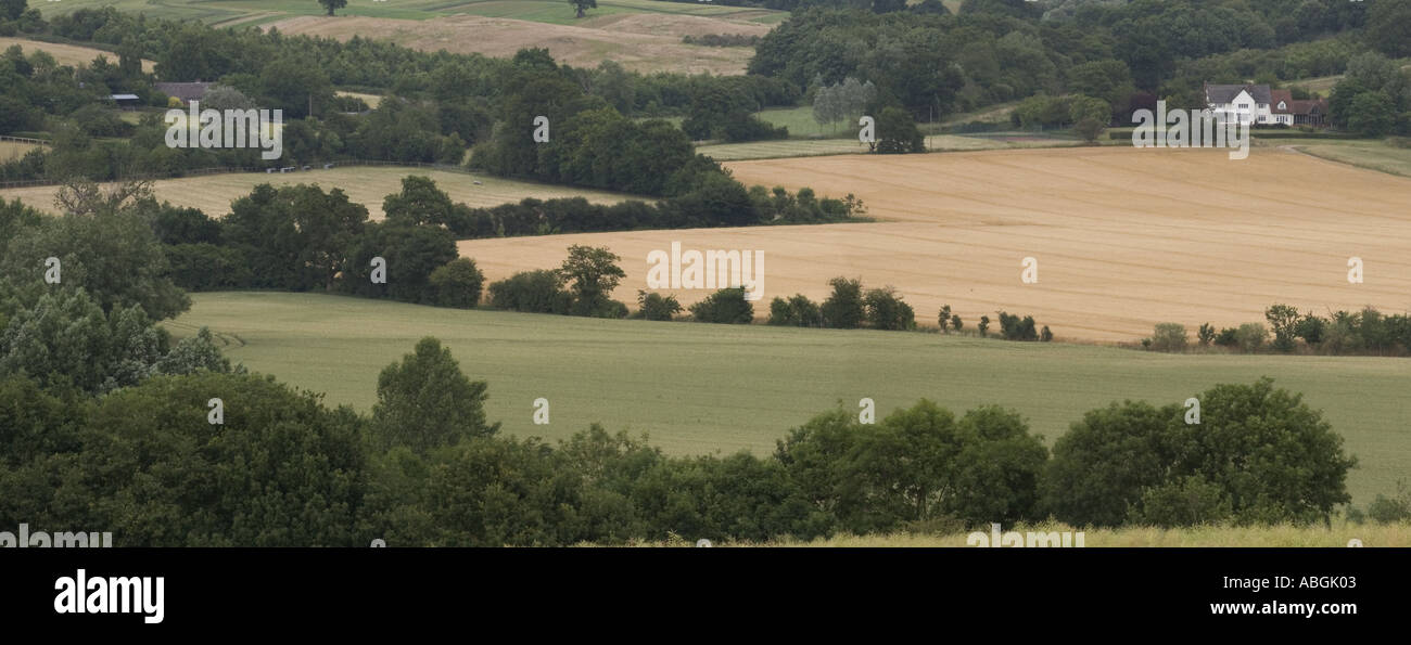 Suffolk countryside panorama England UK Stock Photo - Alamy