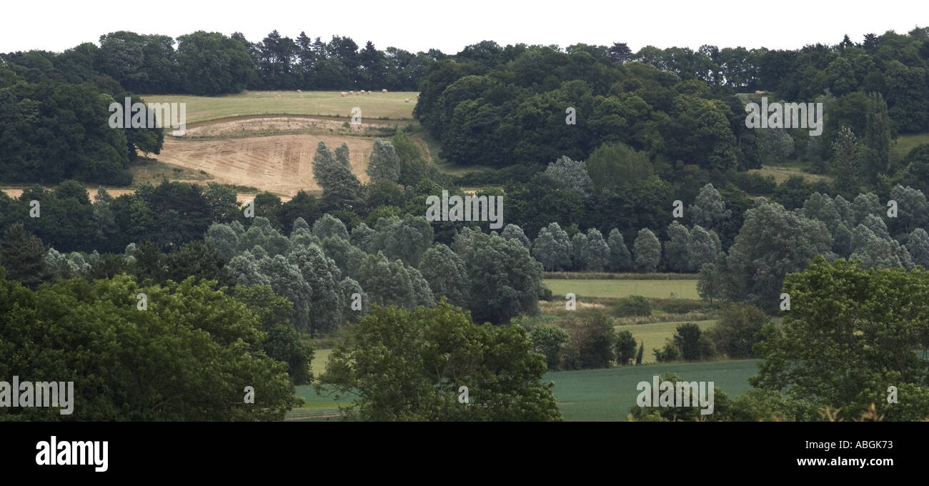 Suffolk countryside panorama England UK Stock Photo - Alamy