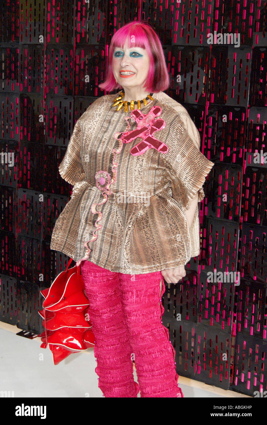 Zandra Rhodes celebrity designer Stock Photo - Alamy
