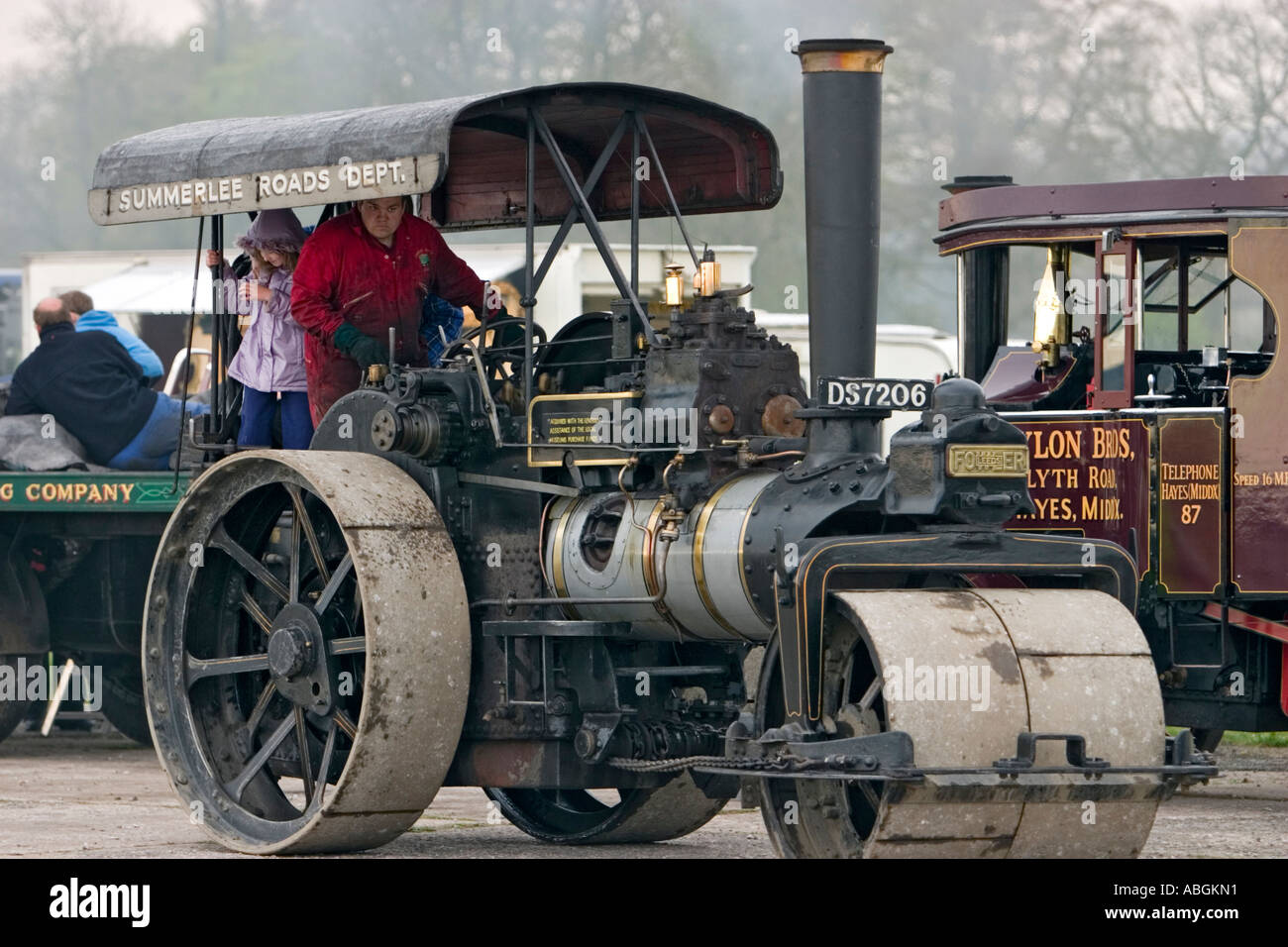 1928 Fowler Road Roller vintage steam traction engine Stock Photo - Alamy