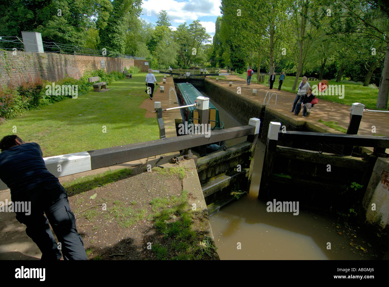 Man operating lock hi-res stock photography and images - Alamy