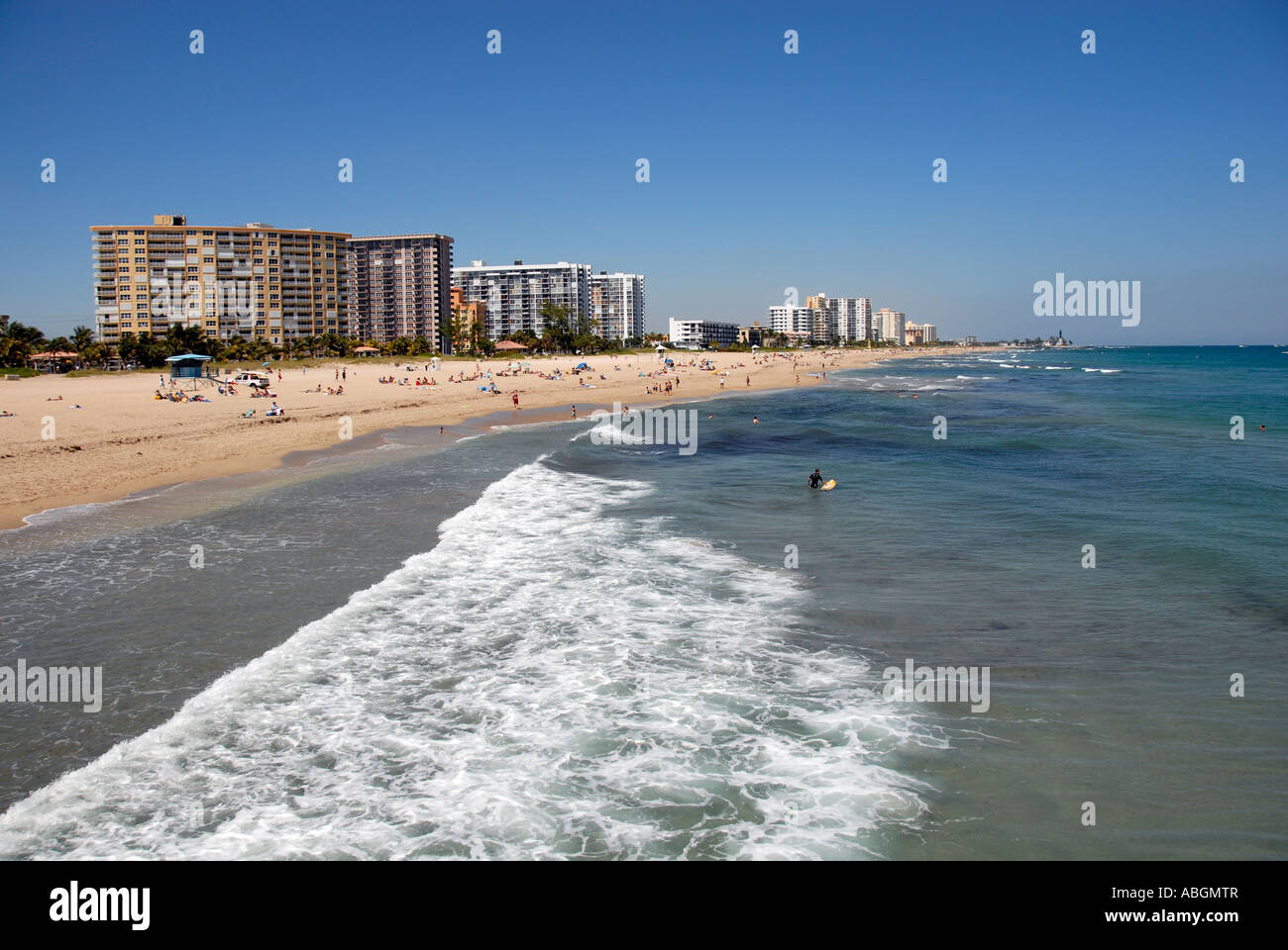 Pompano Beach scene Florida USA Stock Photo - Alamy