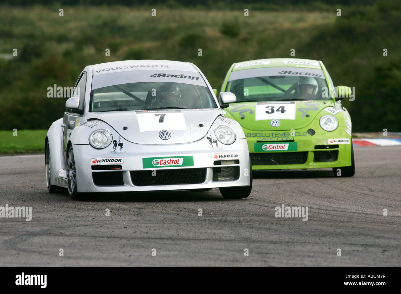The VW cup at Thruxton race circuit Stock Photo - Alamy
