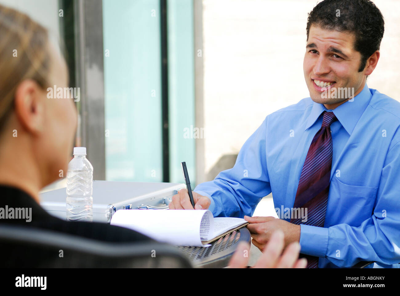 Job interview outdoor hi-res stock photography and images - Alamy