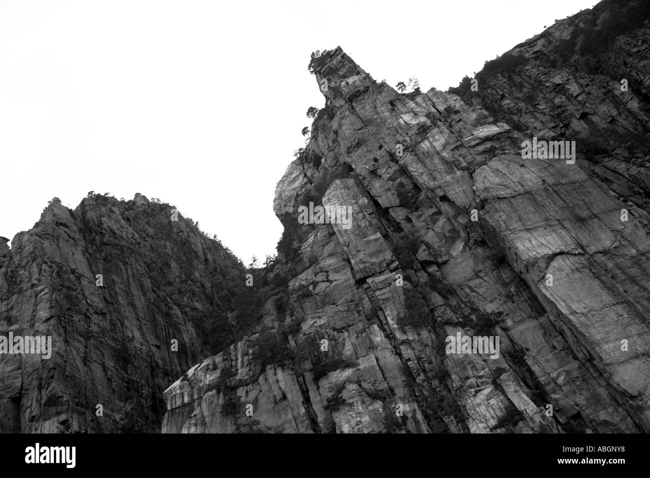 Pulpit rock overlook Black and White Stock Photos & Images - Alamy
