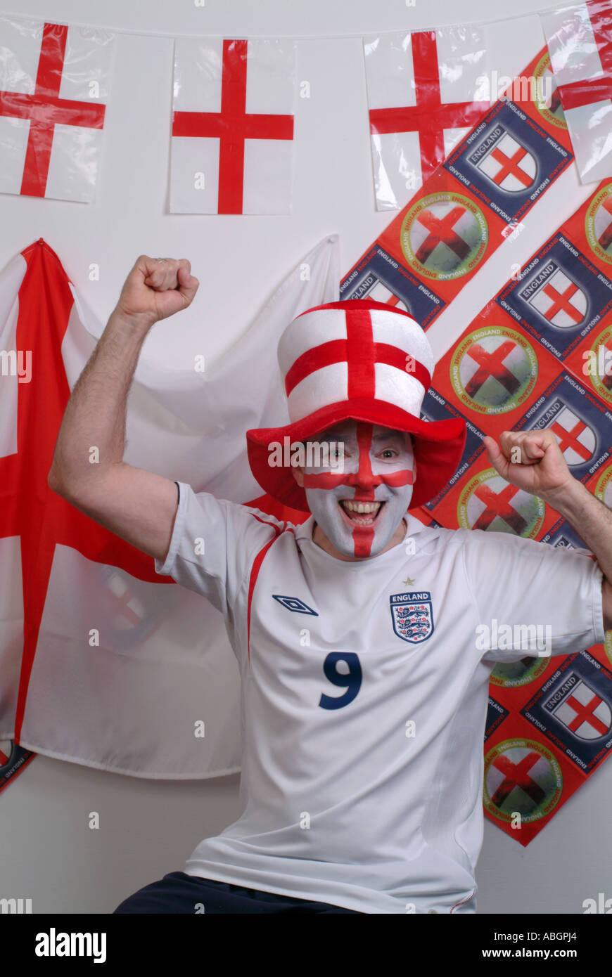 england football fan Stock Photo - Alamy