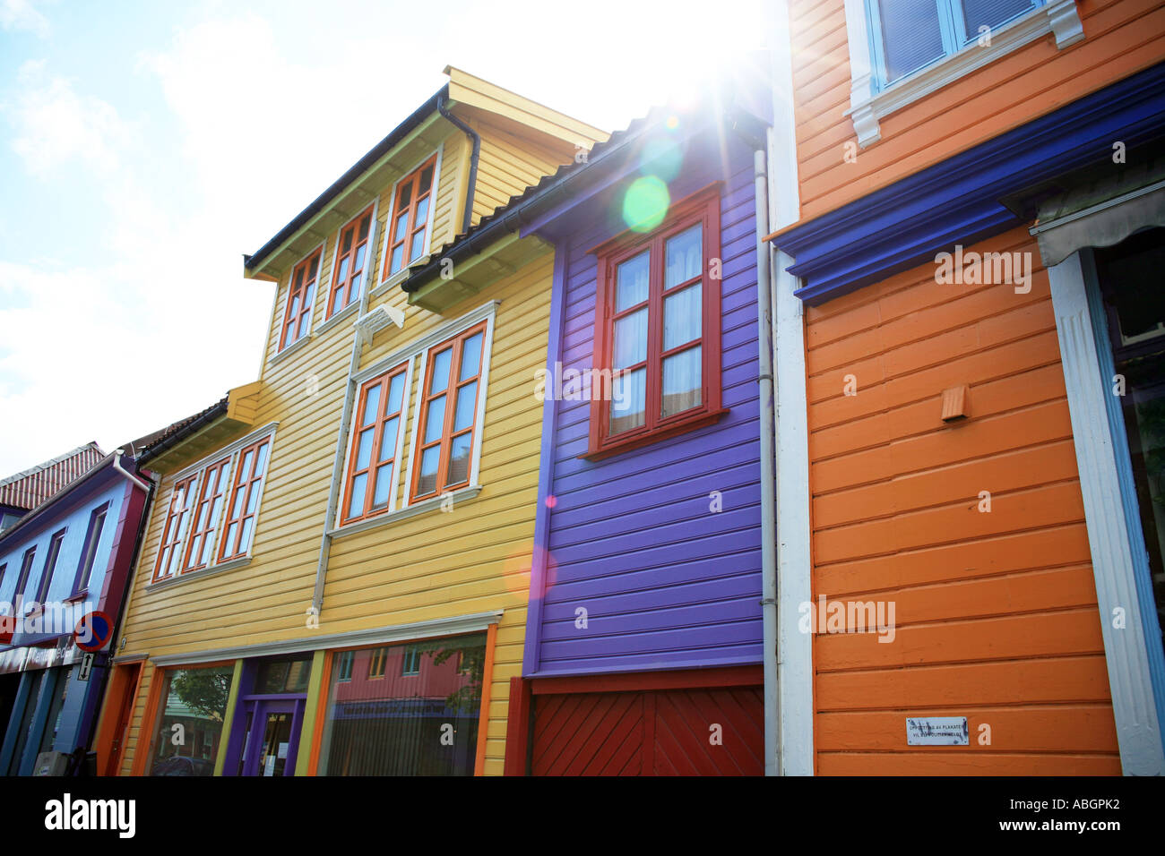 colourful houses in Stavanger, Norway Stock Photo - Alamy