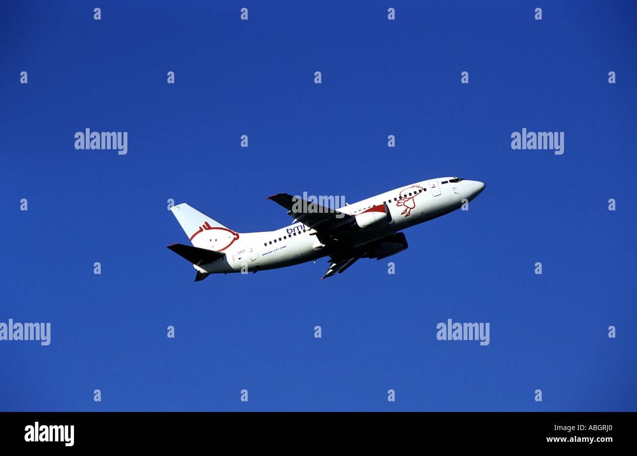 bmi Baby Boeing 737 aircraft taking off at Birmingham International ...