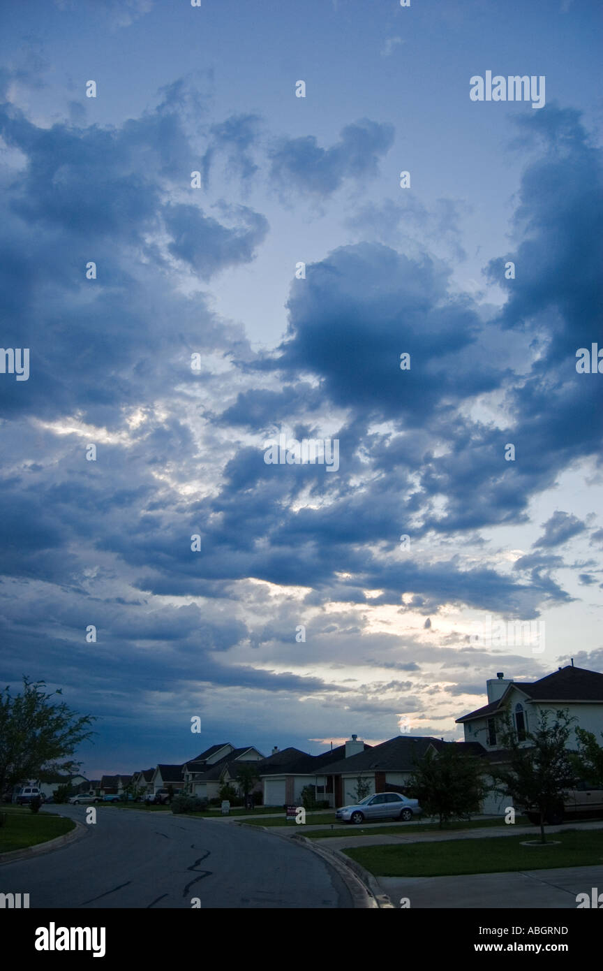 Suburban homes storm hi-res stock photography and images - Alamy