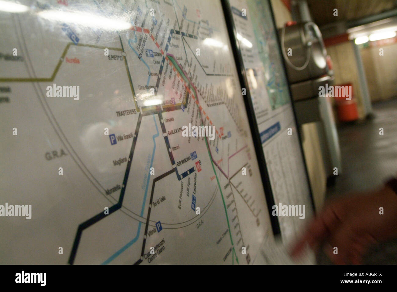 Rome underground map Stock Photo - Alamy