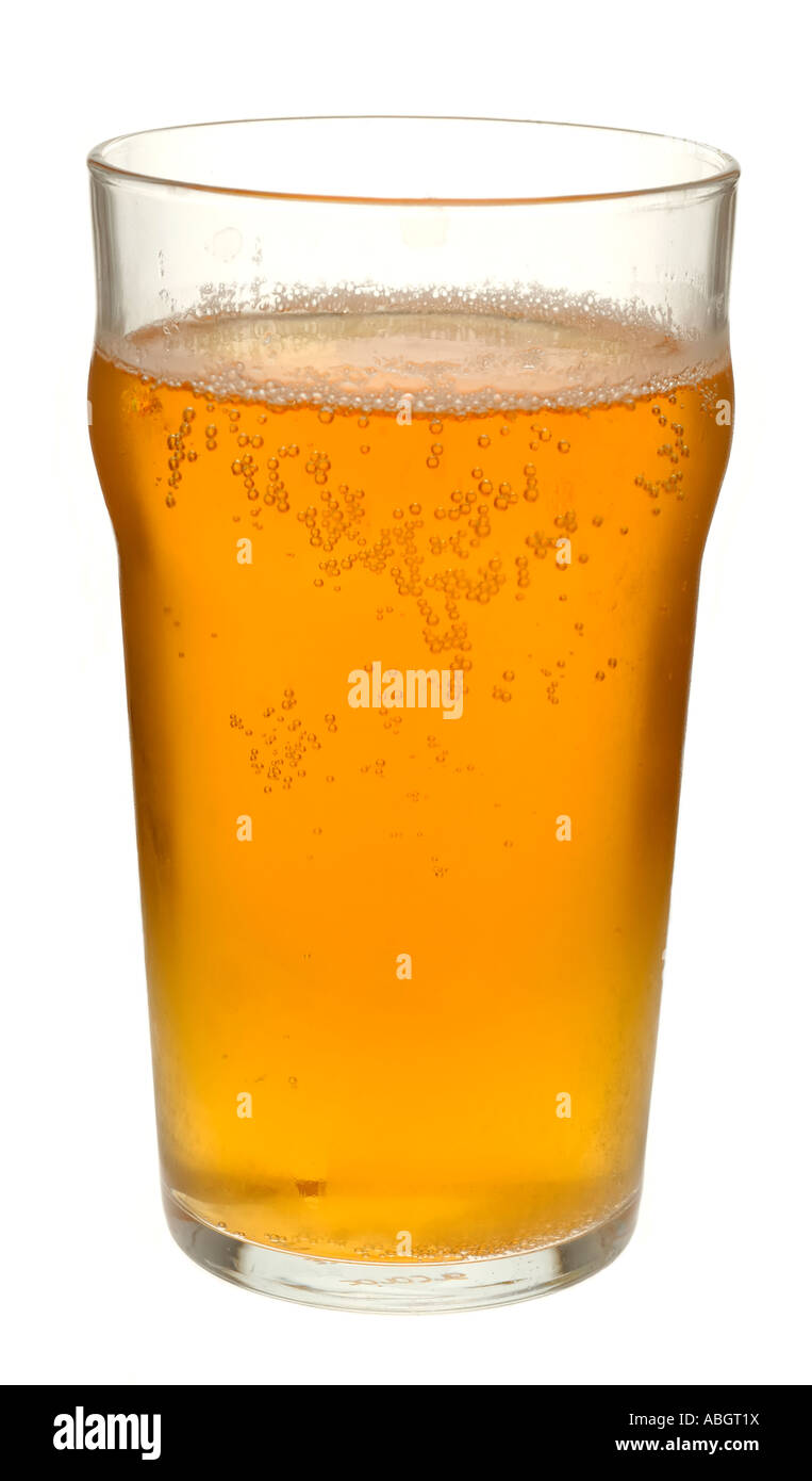 Pint of Lager Stock Photo - Alamy