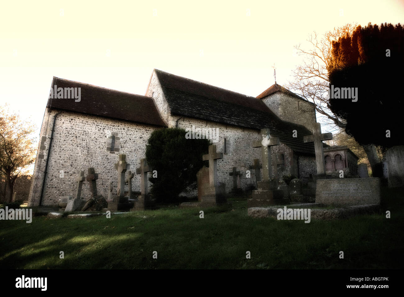 St Wulfrans 11th Century Church, Ovingdean, Sussex Stock Photo - Alamy