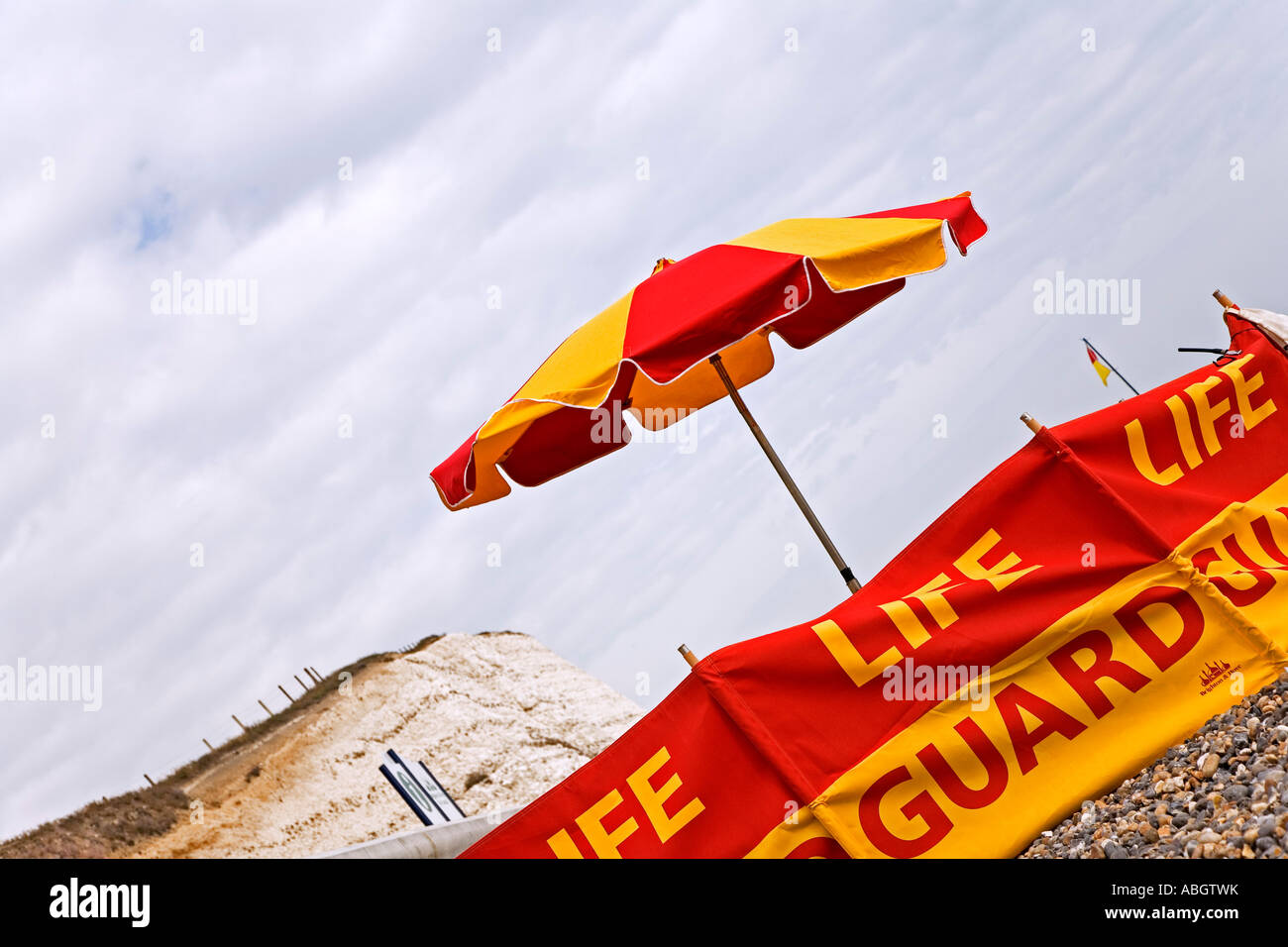 Life Guard Station, Sussex, UK Stock Photo - Alamy