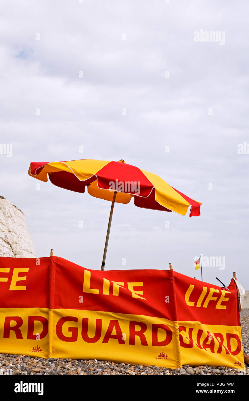 Life Guard Station, Sussex, UK Stock Photo - Alamy