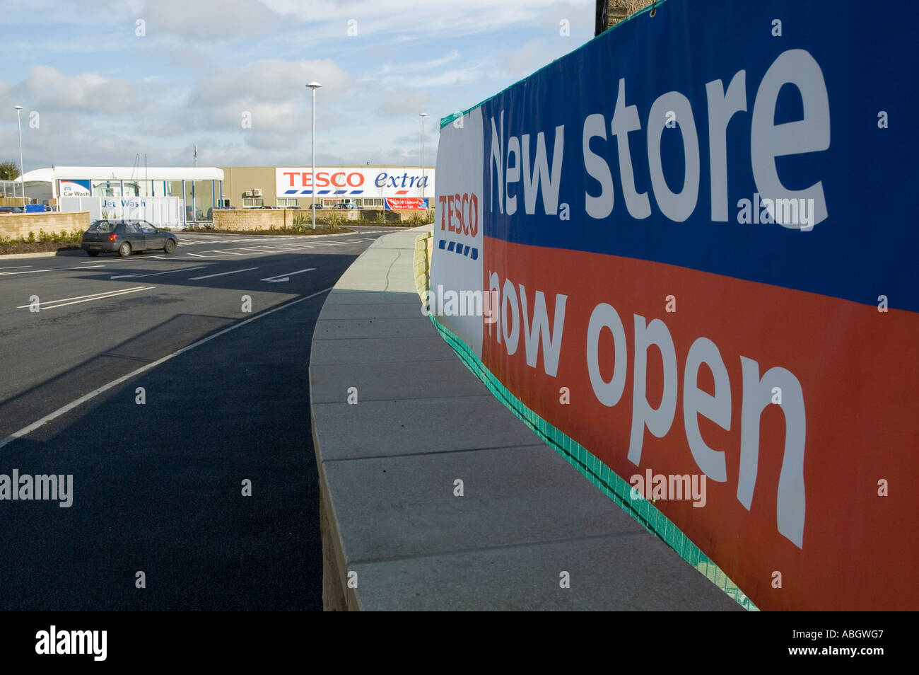 A newly opened tesco extra store in Bradford Stock Photo - Alamy