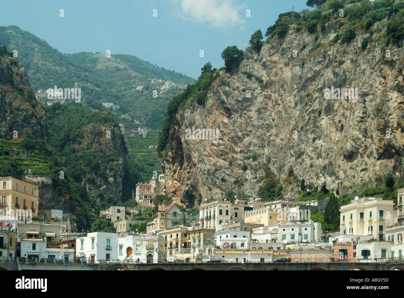 UNESCO Amalfi coast world heritage site landscape near Amalfi Town ...