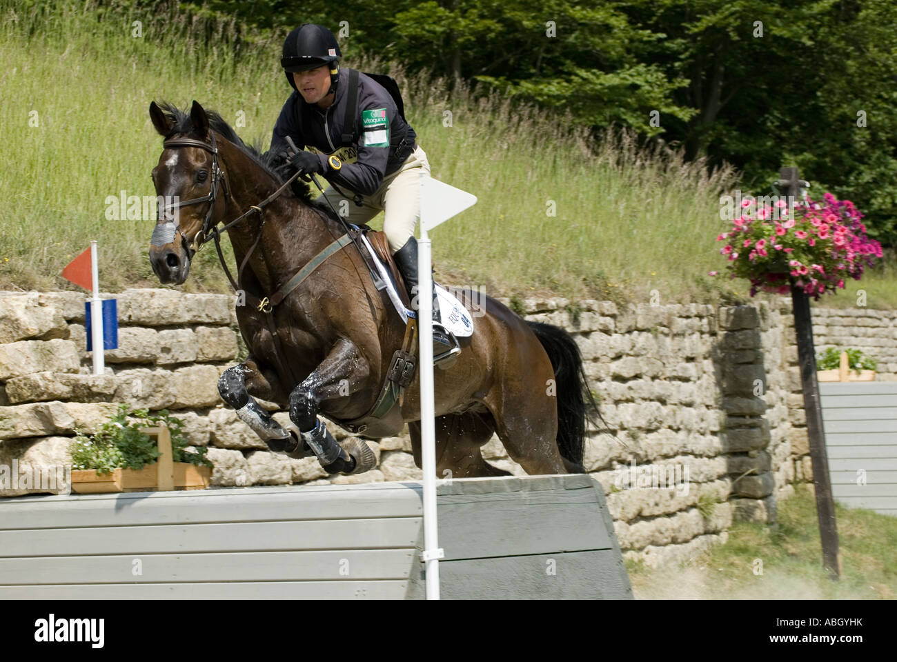 Three Day Event Rider Jean-Paul Sheffield Taking part in the Cross ...