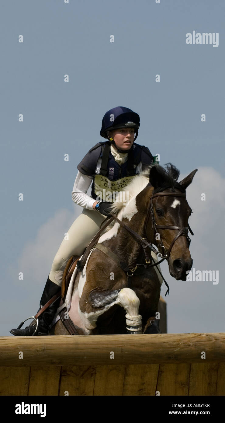 Three Day Event Rider Olivia Haddow Taking part in the Cross Country ...