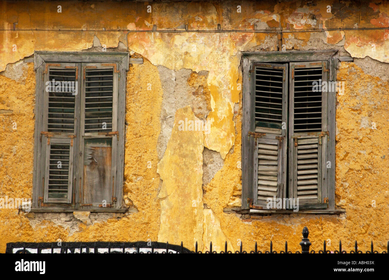 Old buildings crumble near the Plaka Athens Greece Stock Photo - Alamy