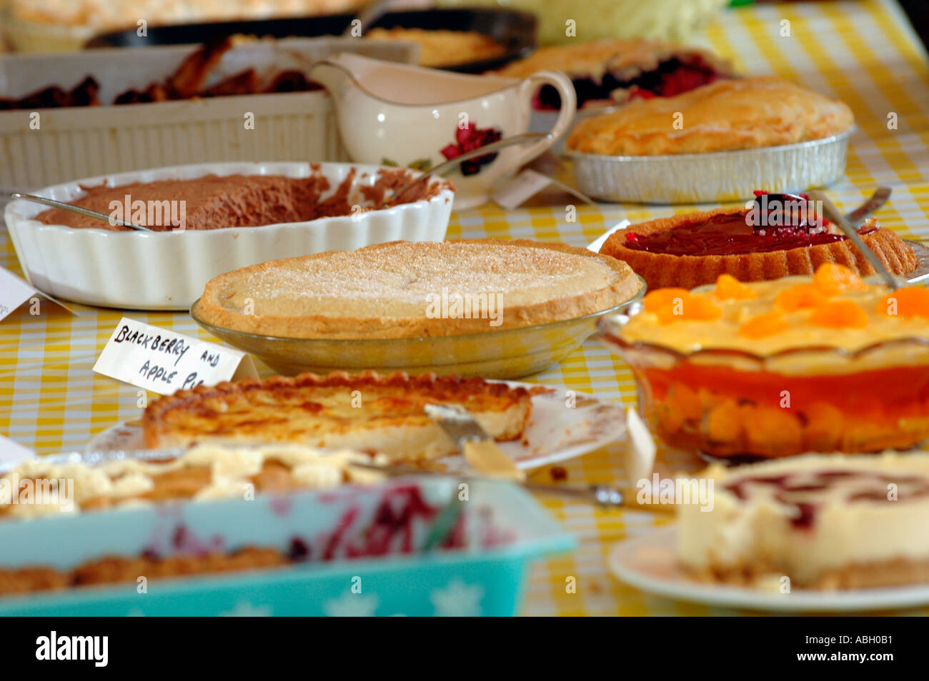 Puddings for tasting at Ludlow Methodist Church part of Ludlow Food ...