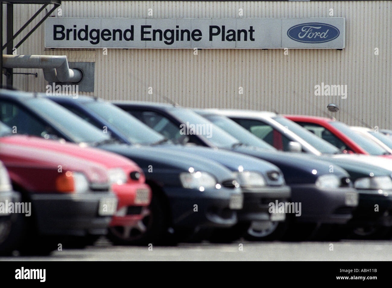 Exterior of the Ford Engine manufacturing Plant in Bridgend South Wales ...