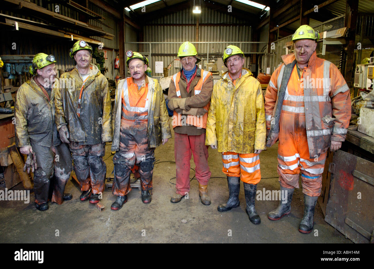 Coal miners at the newly re opened Unity Mine Cwmgwrach near Neath ...
