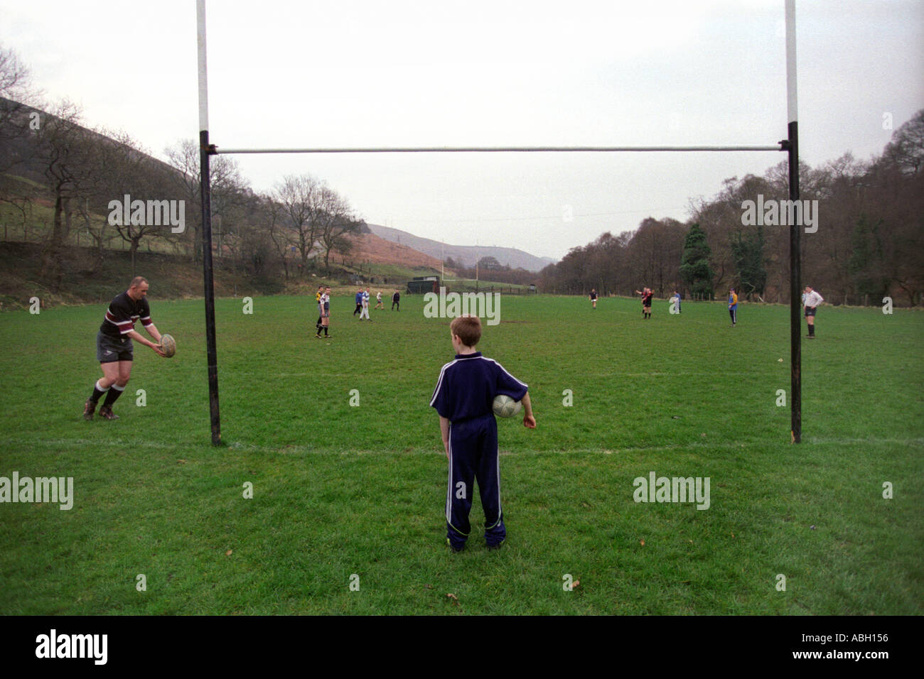 Kids rugby holding hi-res stock photography and images - Alamy