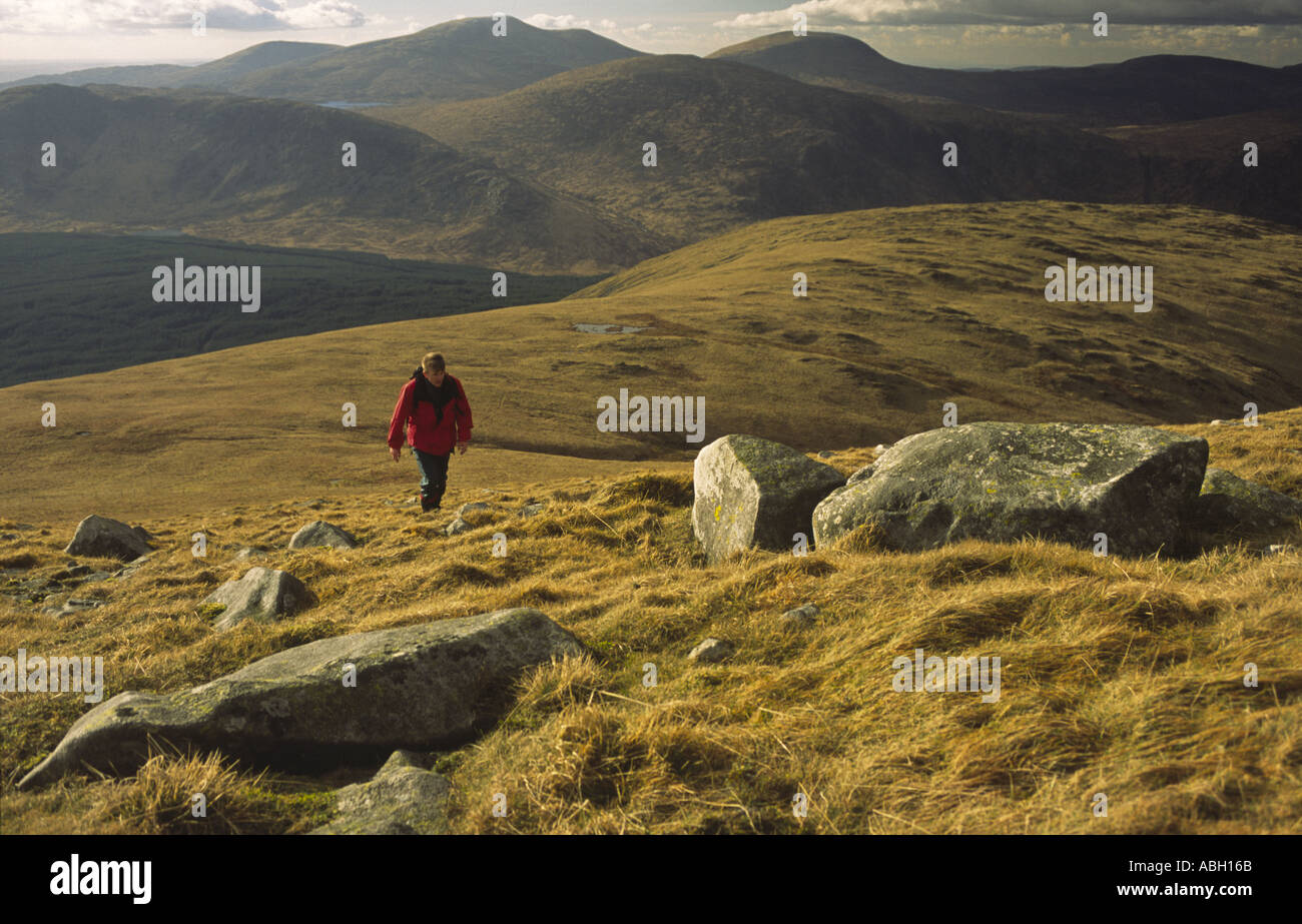 Hill walking Galloway Hills Stock Photo - Alamy