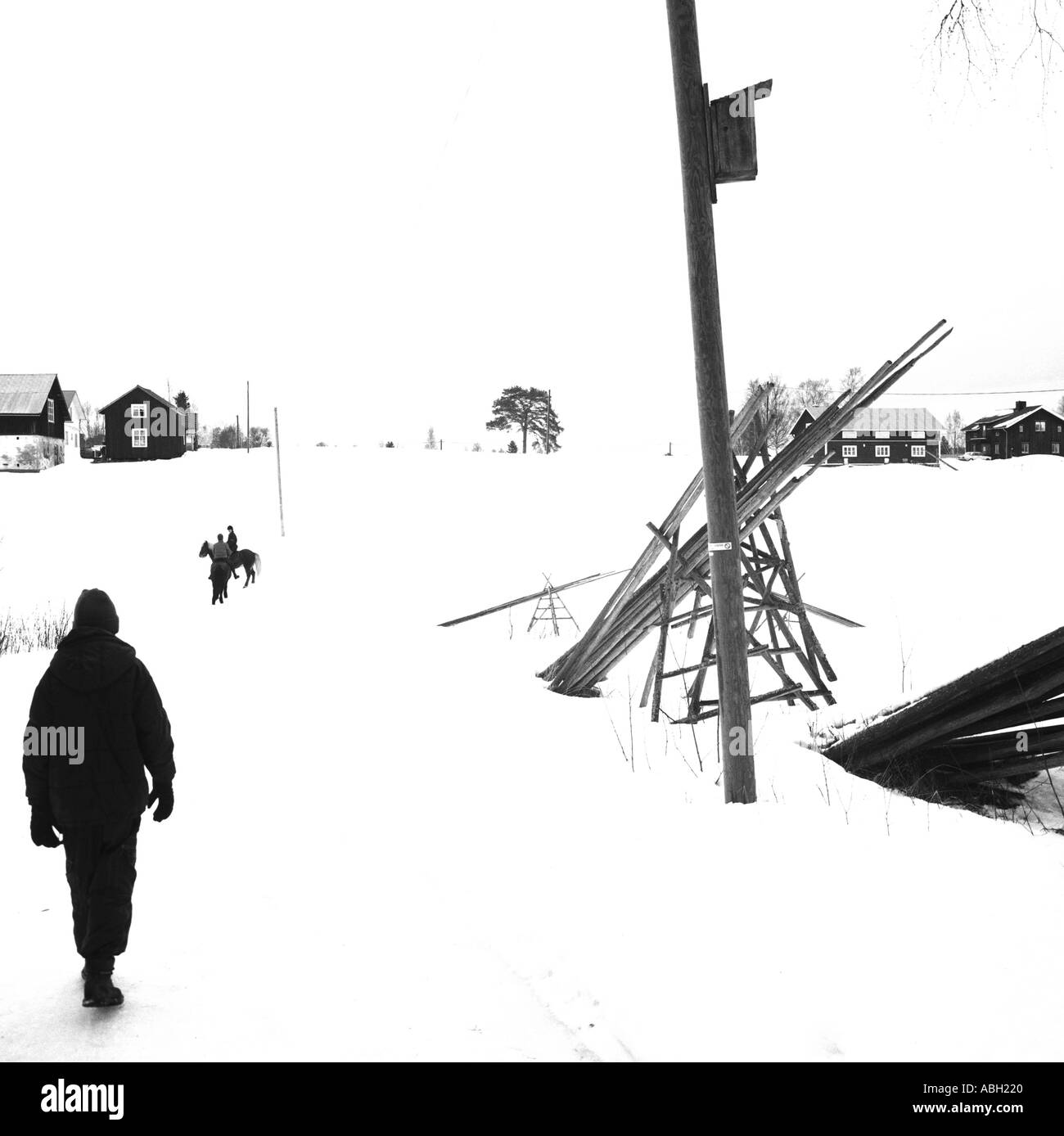 Native pole Black and White Stock Photos & Images - Alamy