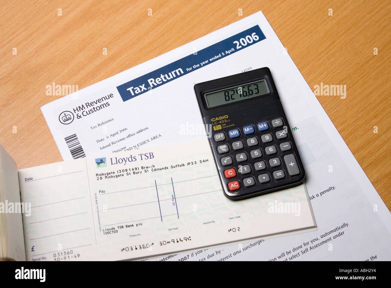 A tax return Stock Photo - Alamy