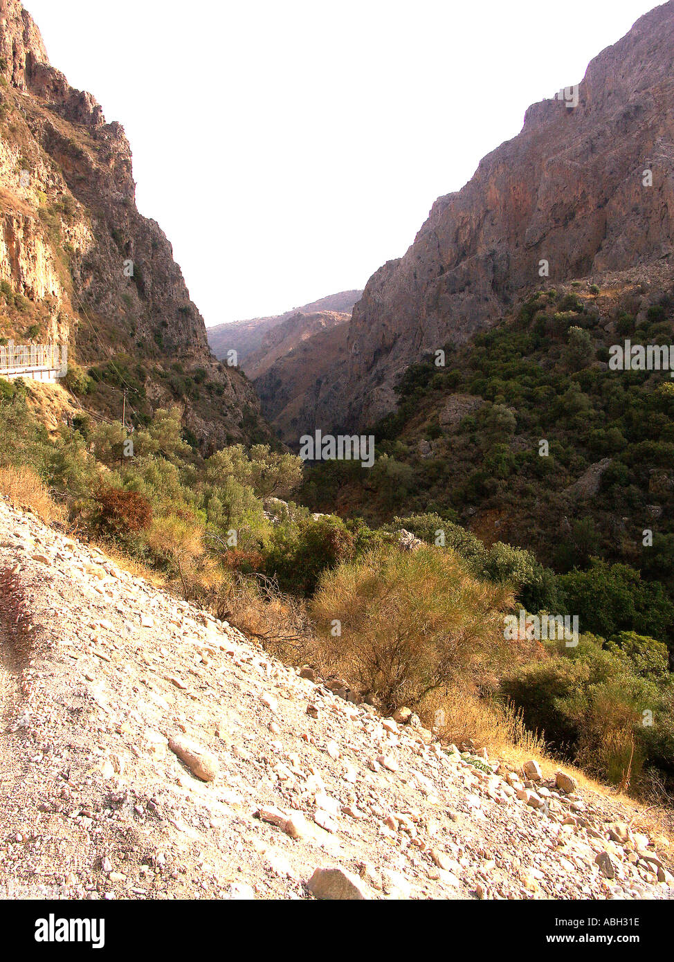 Mountain Gorge Crete Stock Photo - Alamy