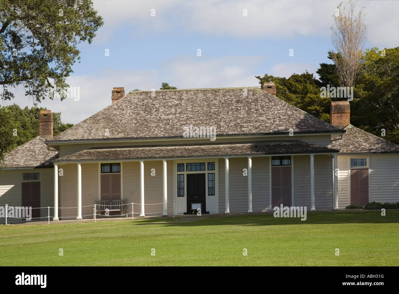 WAITANGI NORTH ISLAND NEW ZEALAND May The Treaty House built by the ...