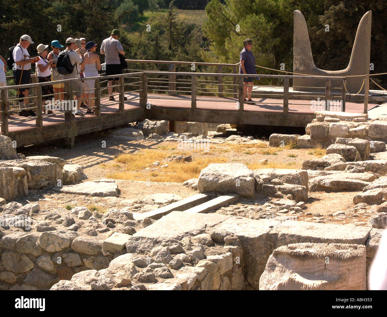 Knossos the Minoan Capital of Crete Palace Ruins Stock Photo - Alamy