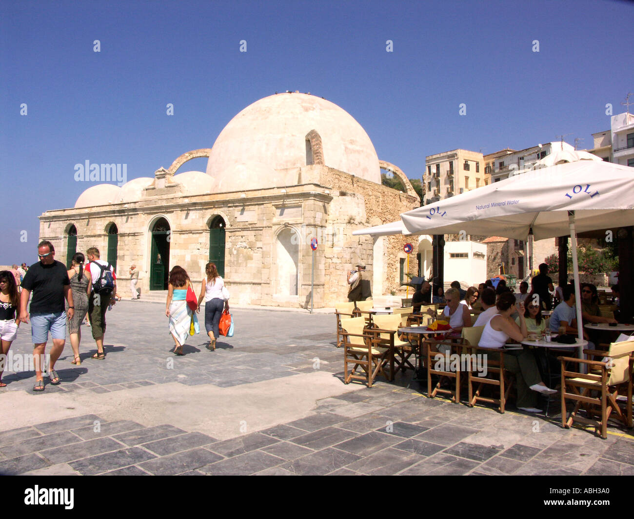 Chania Bay Promenade Crete Stock Photo - Alamy