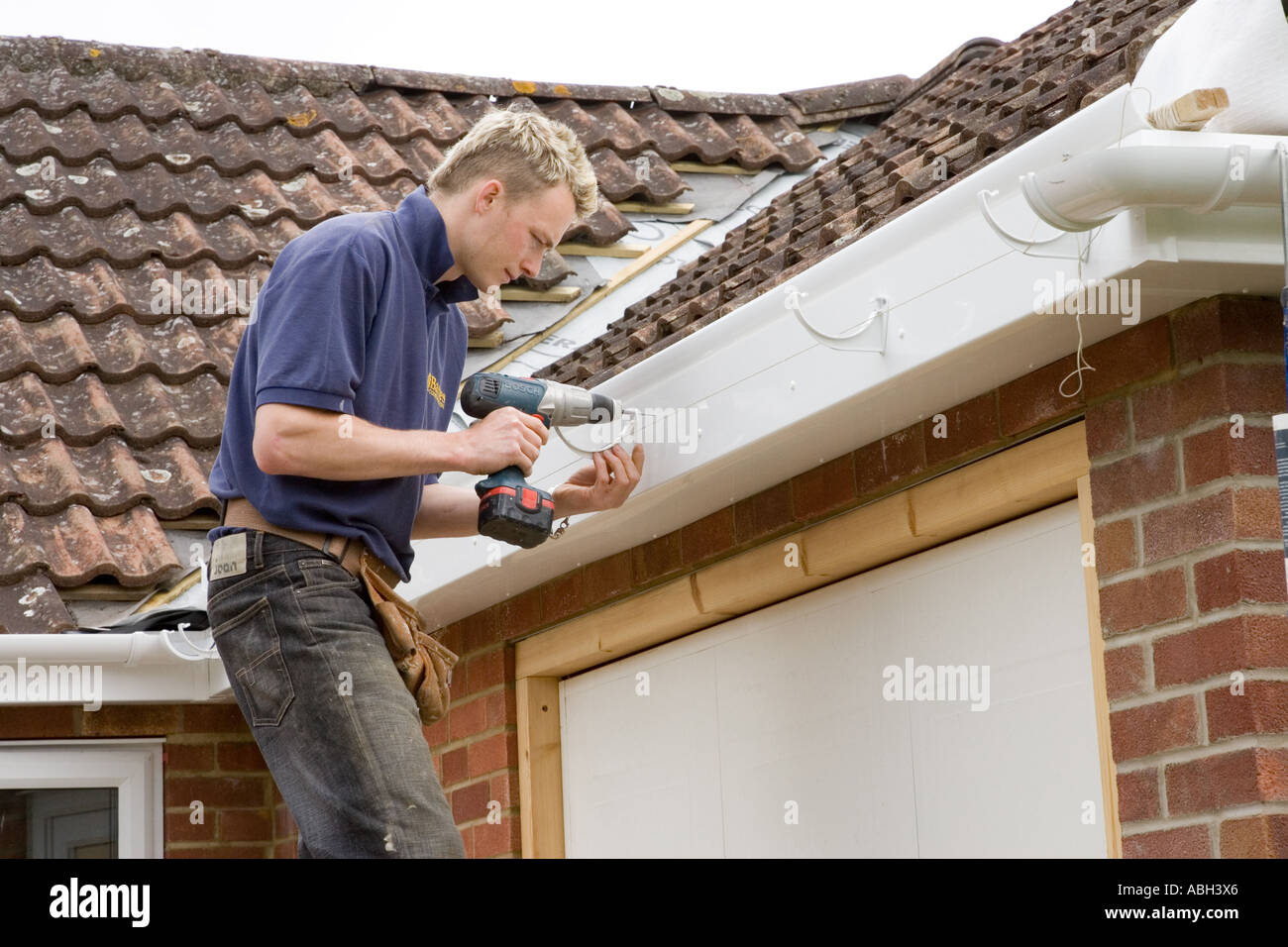 Upvc guttering repair hi-res stock photography and images - Alamy