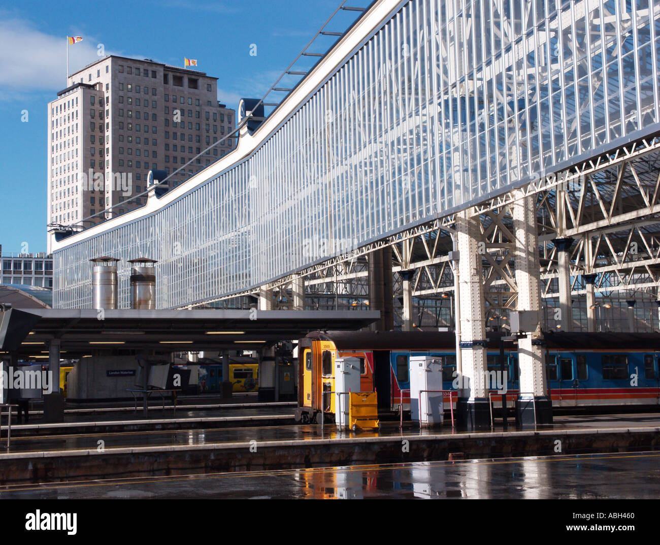 Waterloo station and Shell centre, London, UK Stock Photo - Alamy