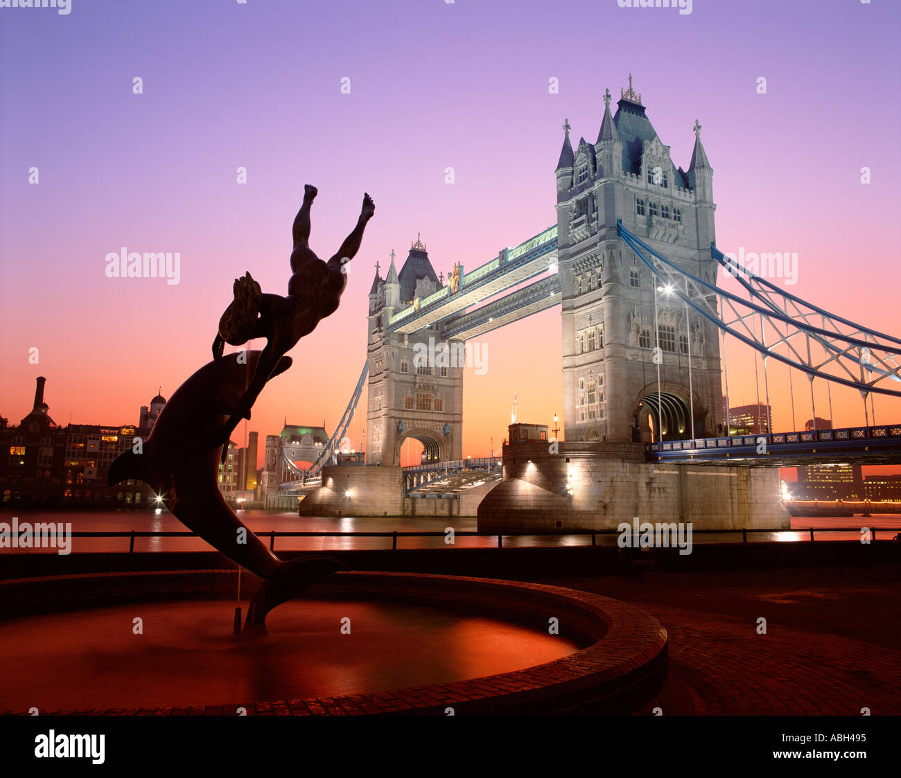 Tower Bridge at Dusk Stock Photo - Alamy