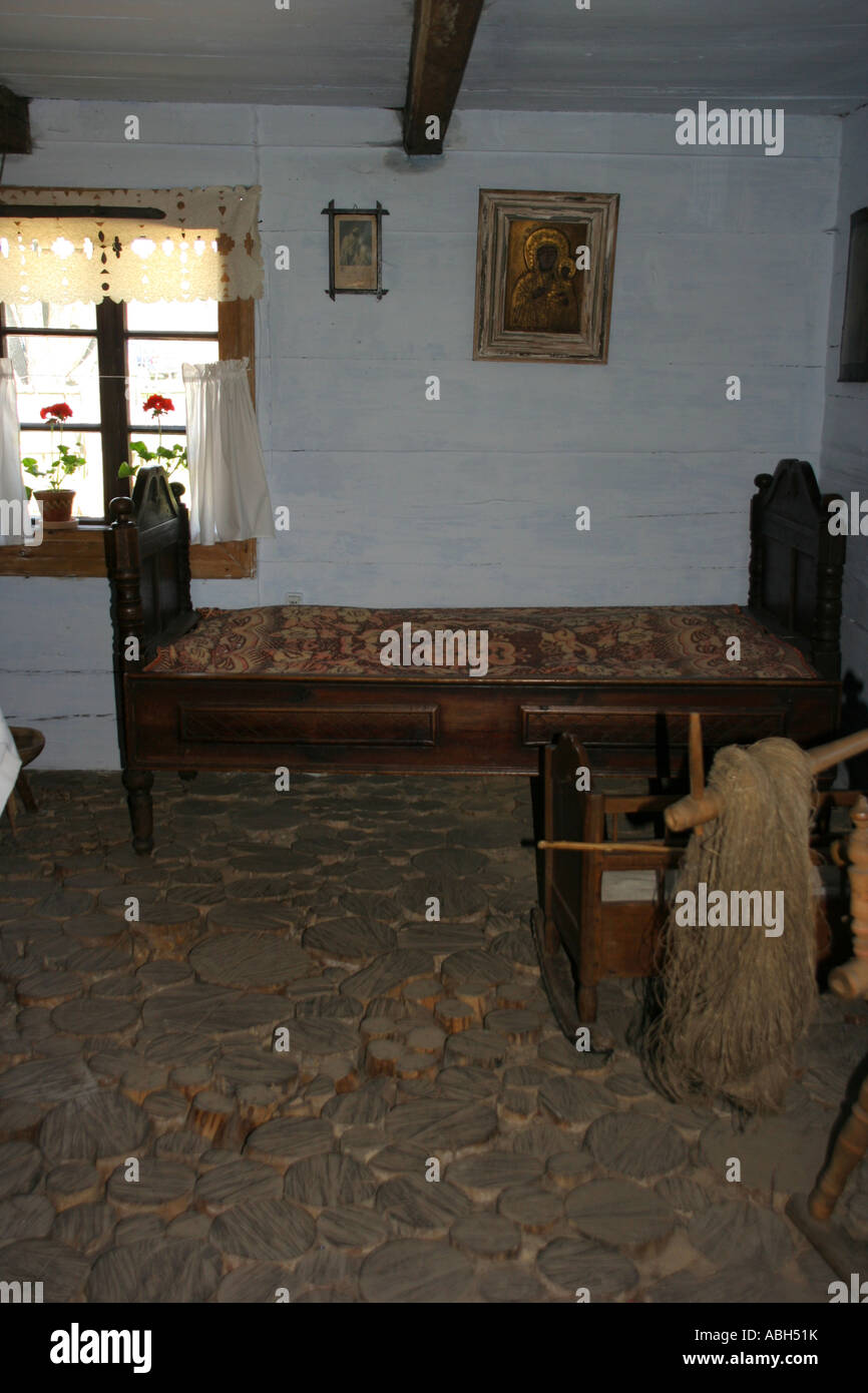 Interior of old Polish farm house, Poland Stock Photo - Alamy