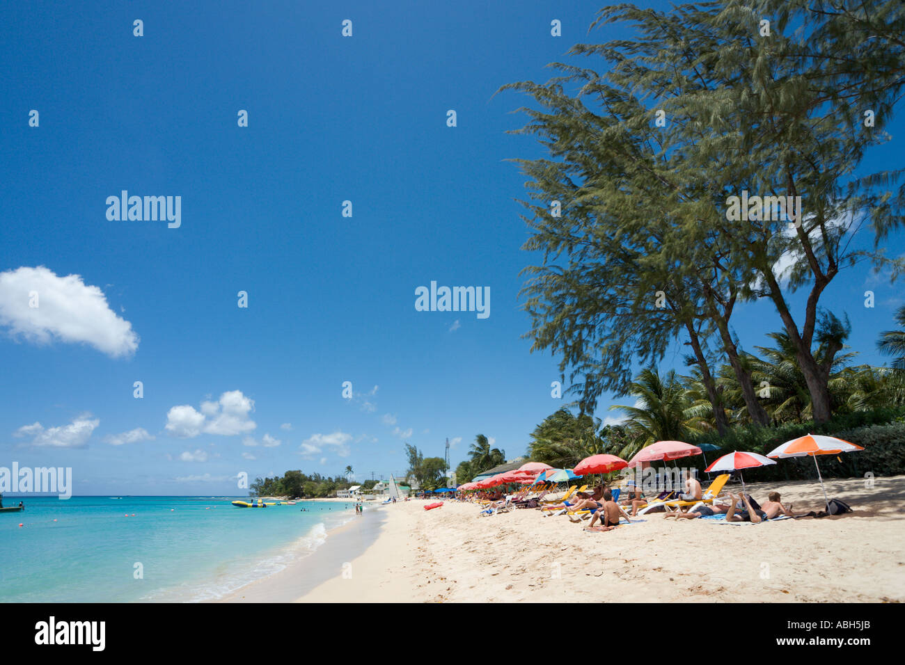 Beach, Mullins Bay, West Coast, Barbados, Lesser Antilles, West Indies ...