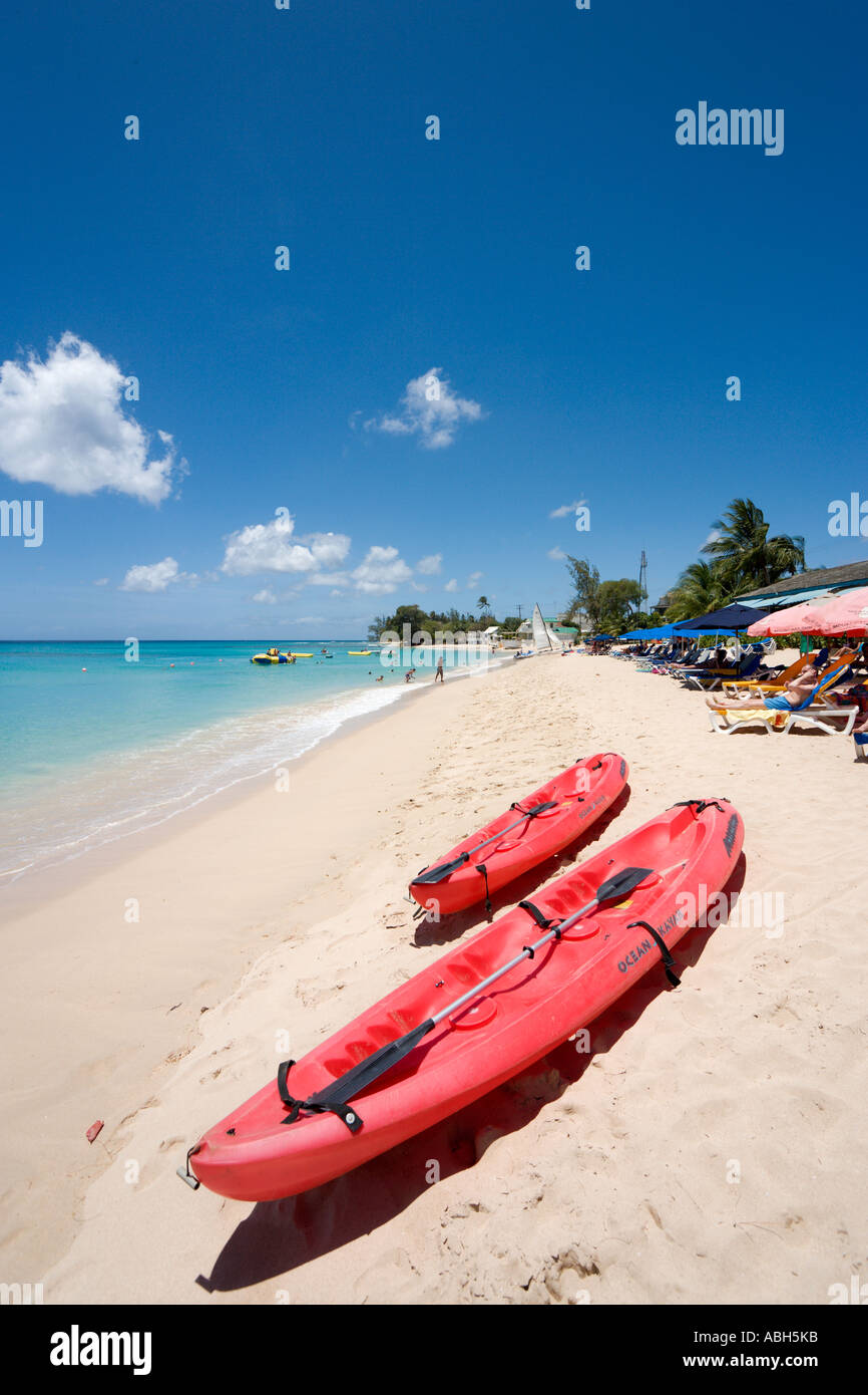 Beach, Mullins Bay, West Coast, Barbados, Lesser Antilles, West Indies ...