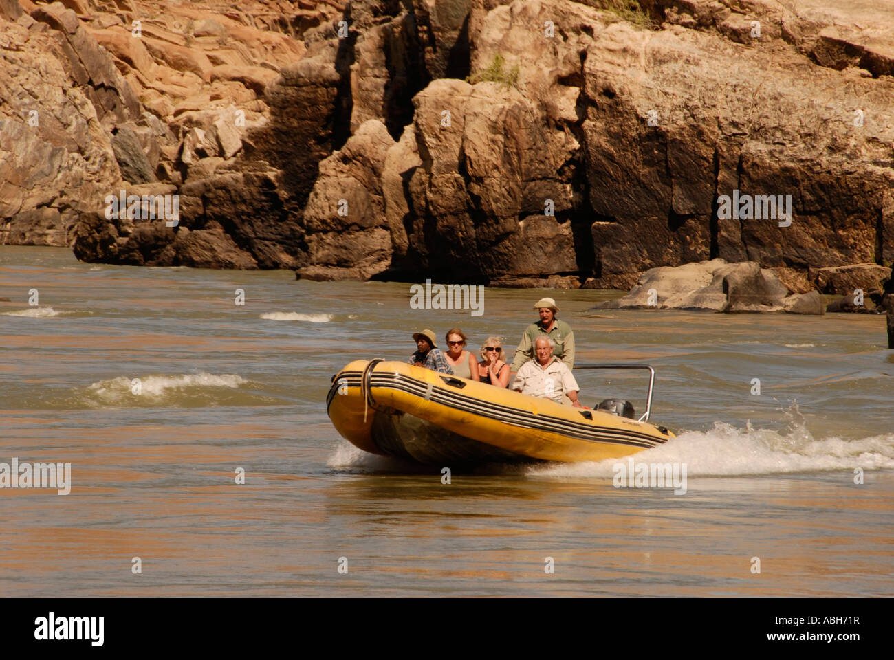 Speed boat Kunene River Namibia Southern Africa Stock Photo - Alamy