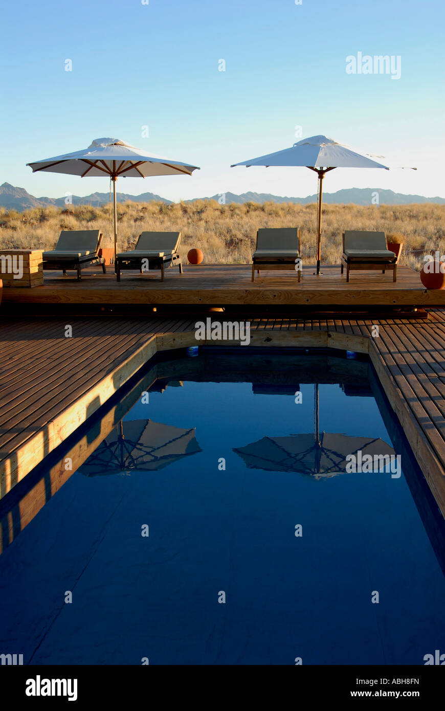 Swimming pool Wolwedans Dune Lodge Namibrand Nature Reserve Namibia ...