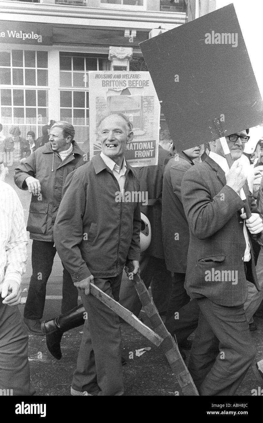 National front demonstration Black and White Stock Photos & Images - Alamy