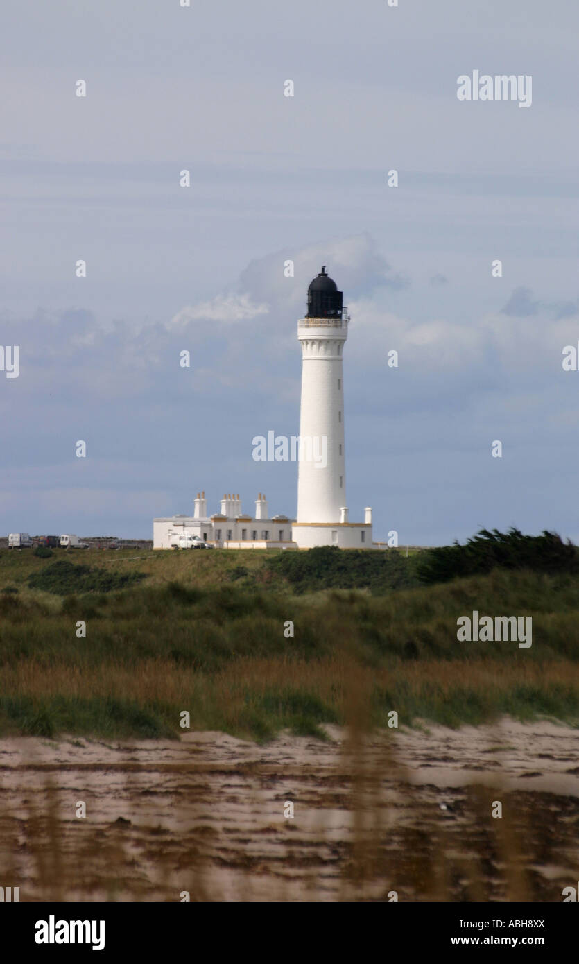 Covesea Lighthouse at West Beach at Lossiemouth Moray Scotland Stock ...