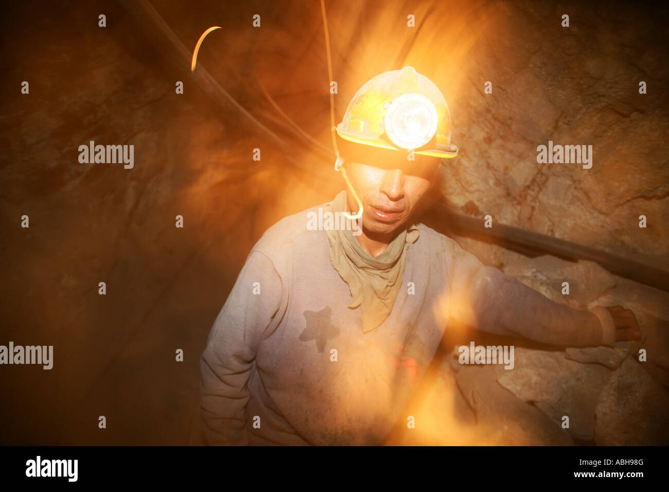 Miners in the famous Potosi silver mines Stock Photo - Alamy