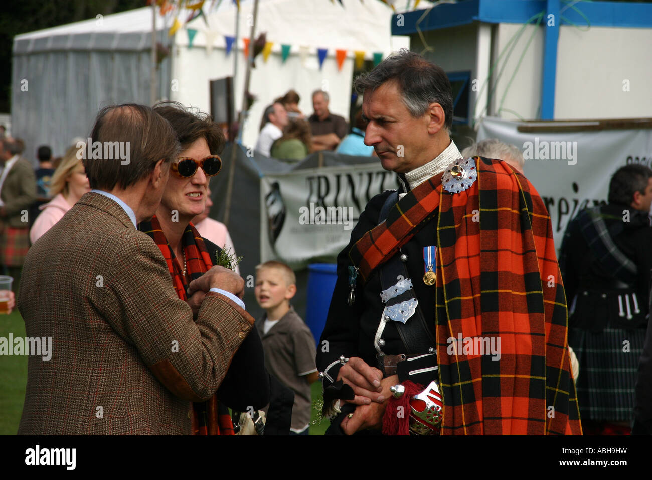 Clans Man at Lonach Gathering Strathdon Stock Photo - Alamy