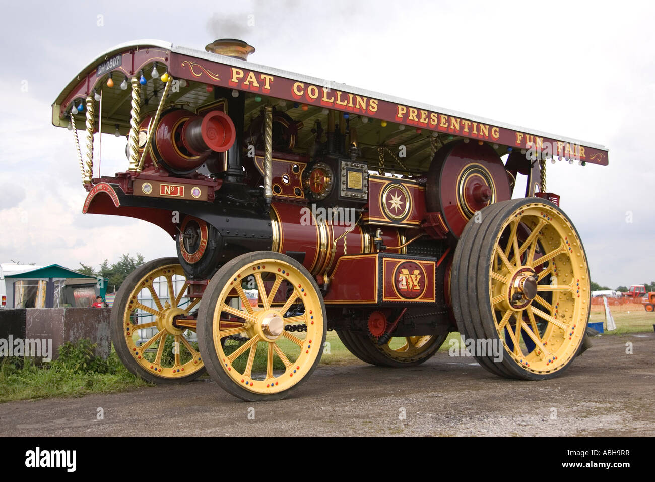 A 1920 Burrell steam traction engine at Rougham Fair June 2007 Stock ...