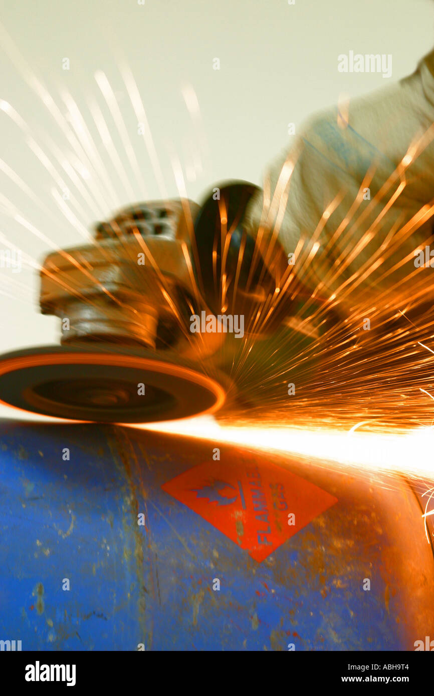 Warning sign flammable gas hi-res stock photography and images - Alamy