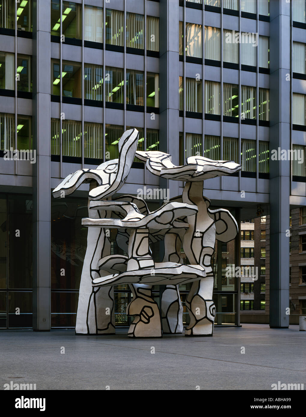 Four Trees SculptorJean Dubuffet Downtown Manhattan New York USA Stock ...